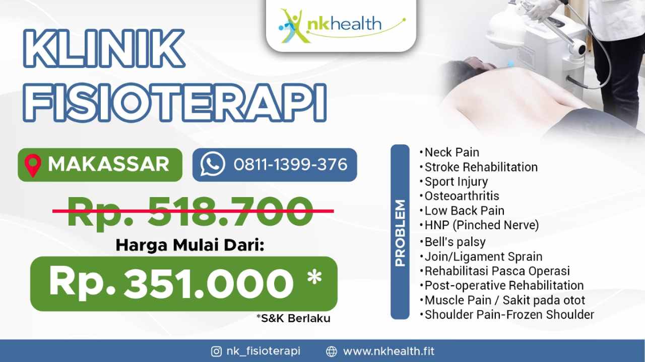 Harga Fisioterapi di Makassar - Melayani Fisioterapi ke Rumah